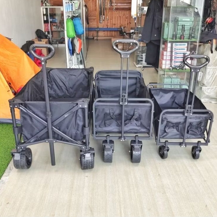 Camping Wagon Outdoor Picnic Trolley Foldable Portable Troli Shopping ...