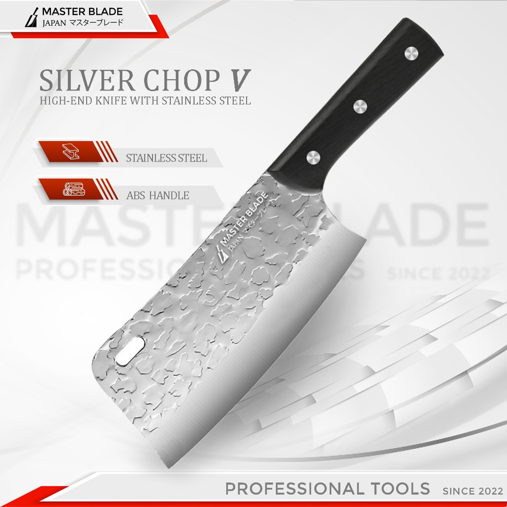 MASTER BLADE Pisau Dapur Stainless Steel Kitchen Knife Cleaver ...