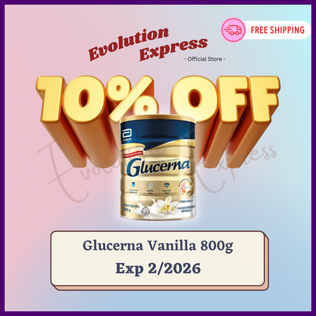 Glucerna Vanilla 800g - Diabetes-Specific Formula (Exp 10/2026 ...