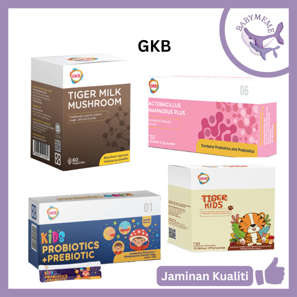 GKB Kids Prebiotic Probiotic Tiger Kids Tiger Milk Mushroom ...
