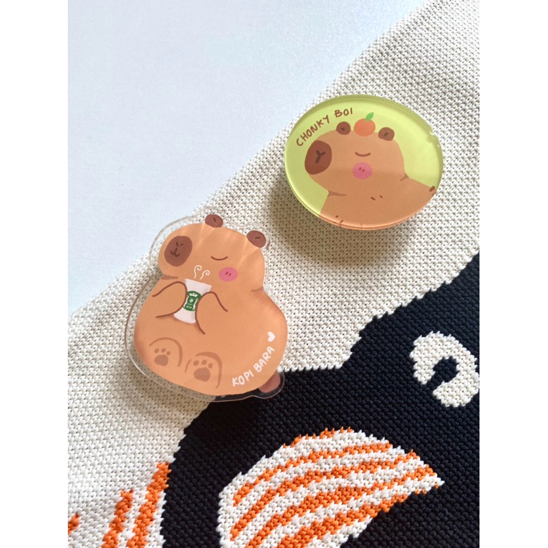 Acrylic Capybara Sticky Phone Pop Socket | Shopee Malaysia