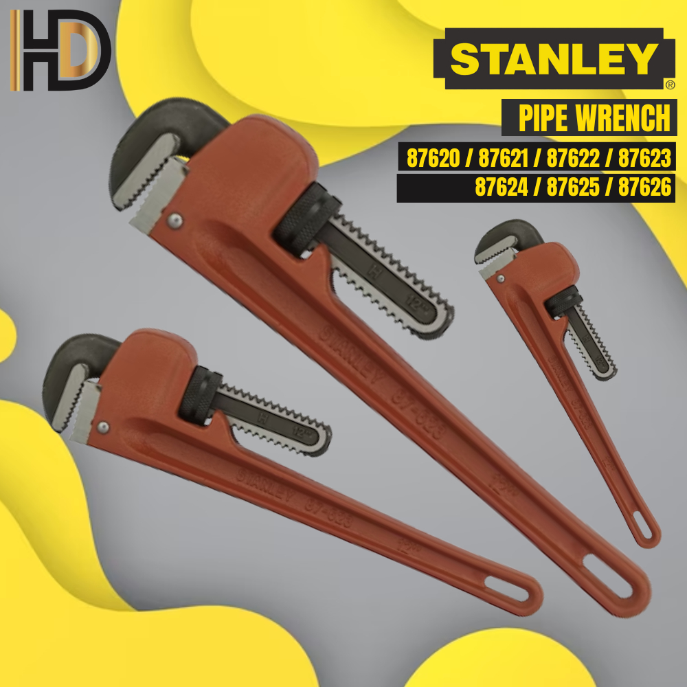6/8/10/12/14/18/24 Inch STANLEY PIPE WRENCH LOCK / 87-620/87-621/87-622 ...