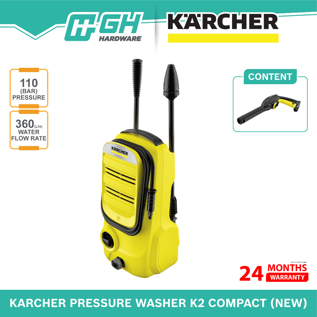 [ GH HARDWARE ] KARCHER K2 Compact High Pressure Washer Water Jet ...
