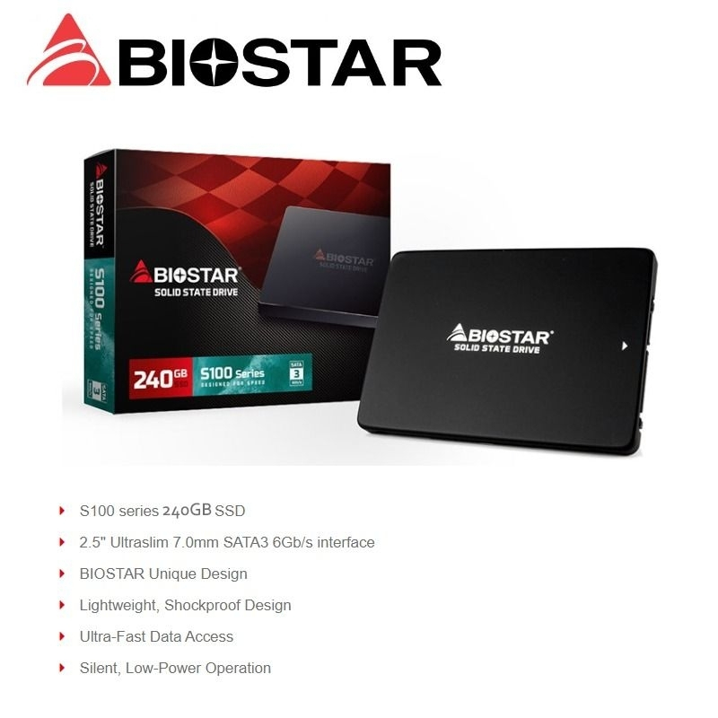 BIOSTAR S100 2.5" SATA3 SSD 240GB | Shopee Malaysia