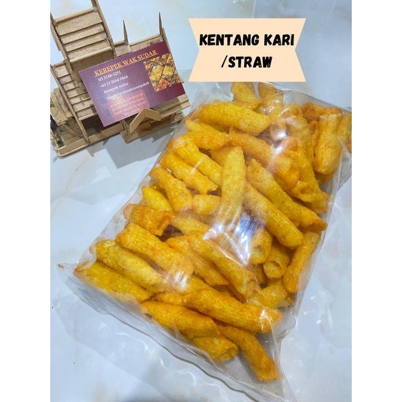 KEROPOK KENTANG KARI (STRAW) | Shopee Malaysia