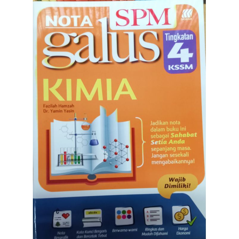 NOTA GALUS SPM KIMIA TINGKATAN 4 KSSM | Shopee Malaysia