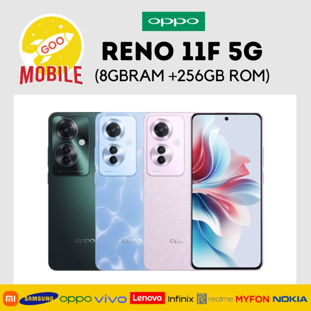 OPPO Reno 11 F (5G) Smartphone -8GB RAM + 256GB ROM| 64MP Ultra-Clear ...