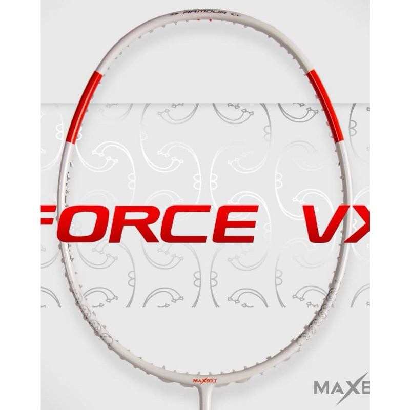 Maxbolt Force VX Badminton Racket (White Colour) (100% Original / Ready ...