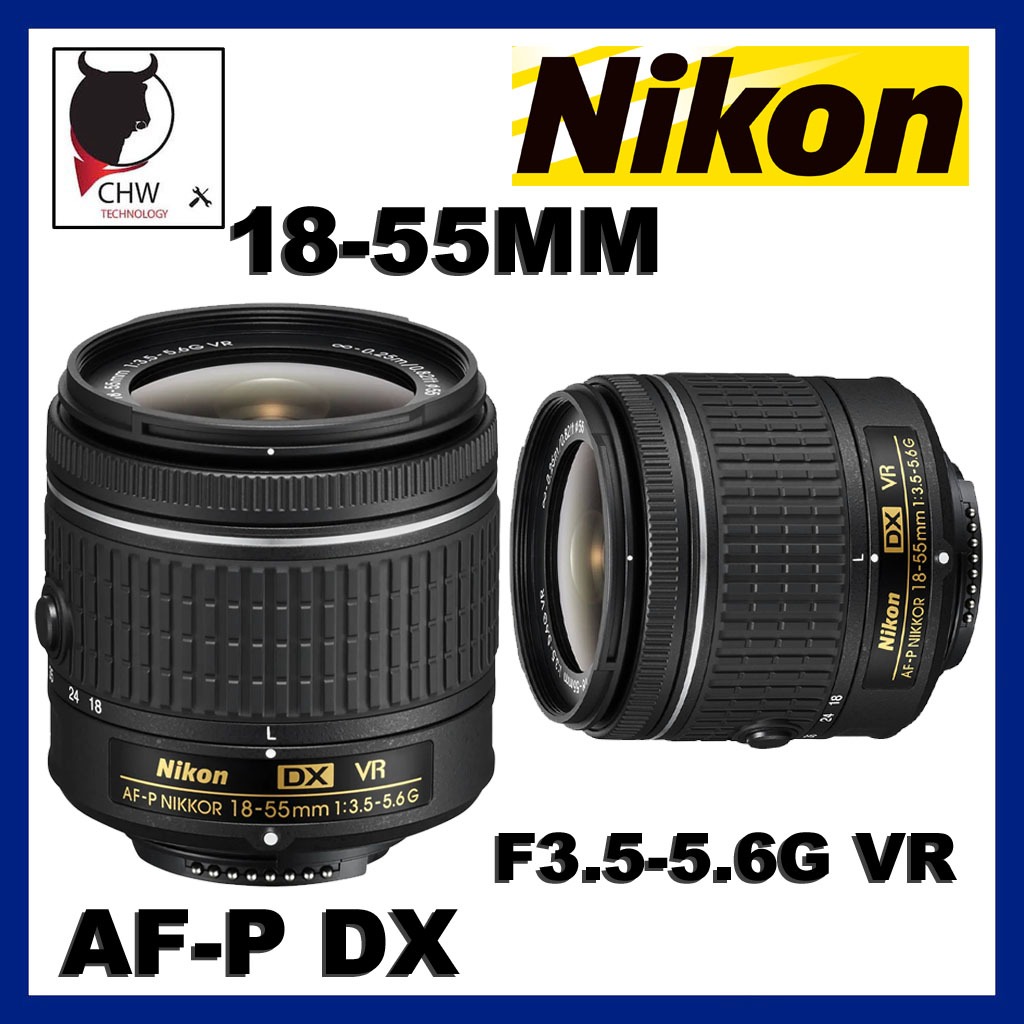 NIKON ORIGINAL MALAYSIA AF-P DX NIKKOR 18-55mm f/3.5-5.6G VR Lens (WHITE BOX FROM KIT SET)NIKON ...