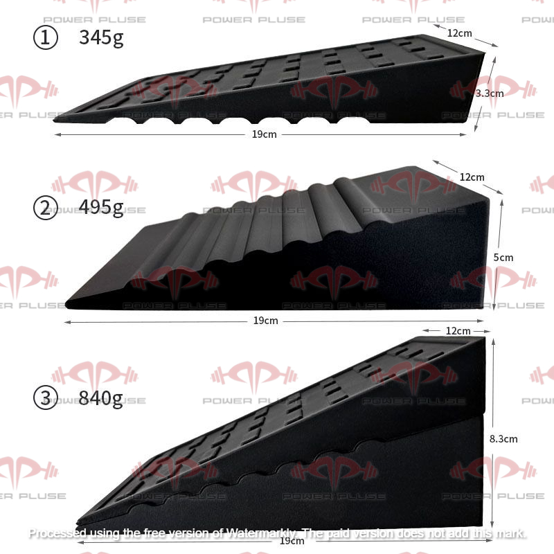 Squat Wedge Block 4pcs Adjustable Non-slip Rubber Squat Ramp (Ready ...