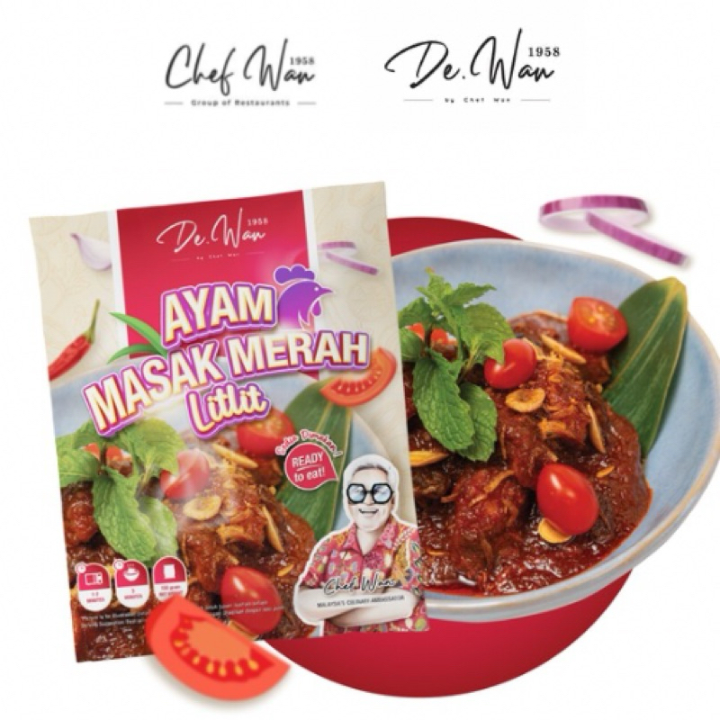 De.Wan 1958 by Chef Wan Ready-To-Eat Ayam Masak Merah Litlit, Ayam ...