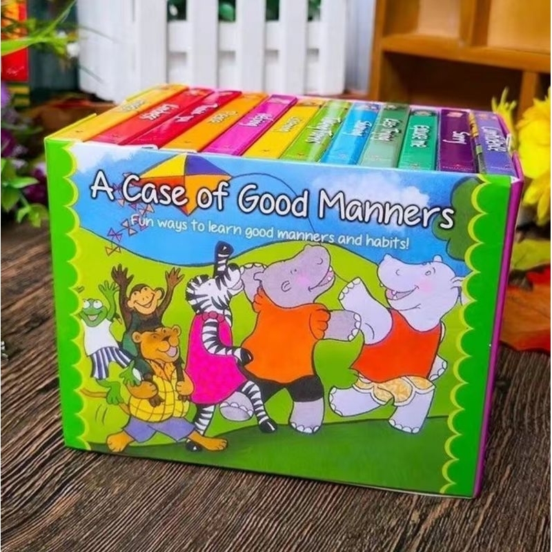 (12 Books) A Case Of Good Manners Board Book Story Book (Small Size ...