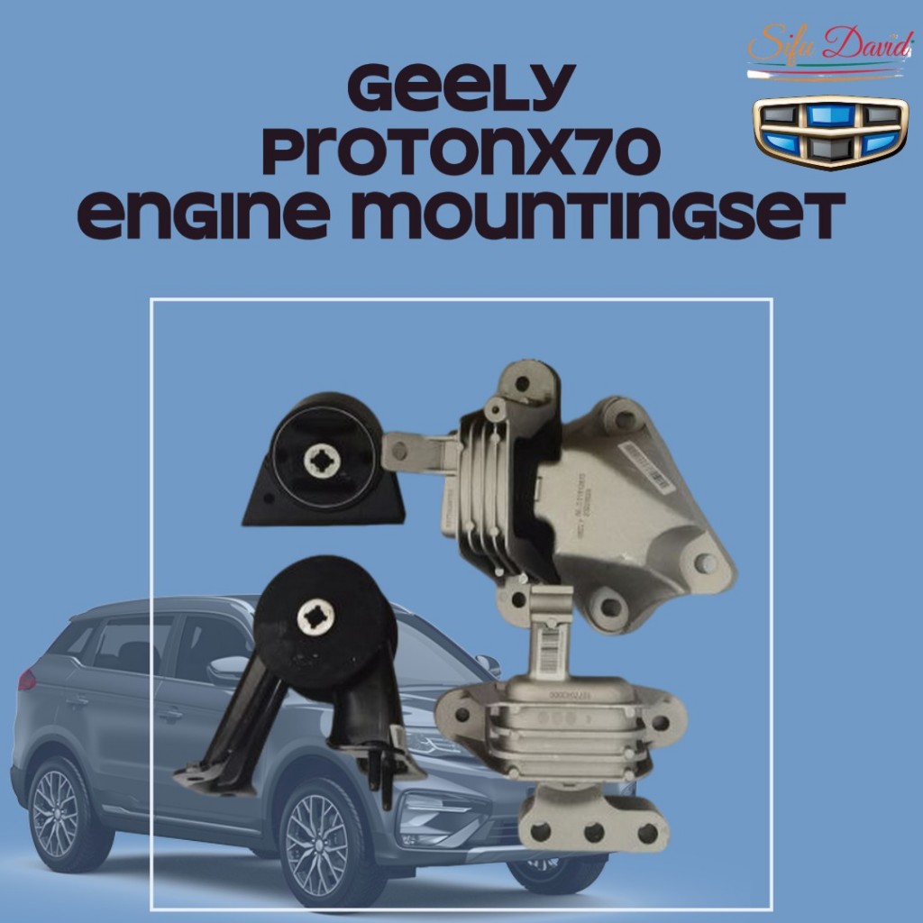 Engine Mounting Set (100% Geely Original) for Proton X70 6 speed only ...