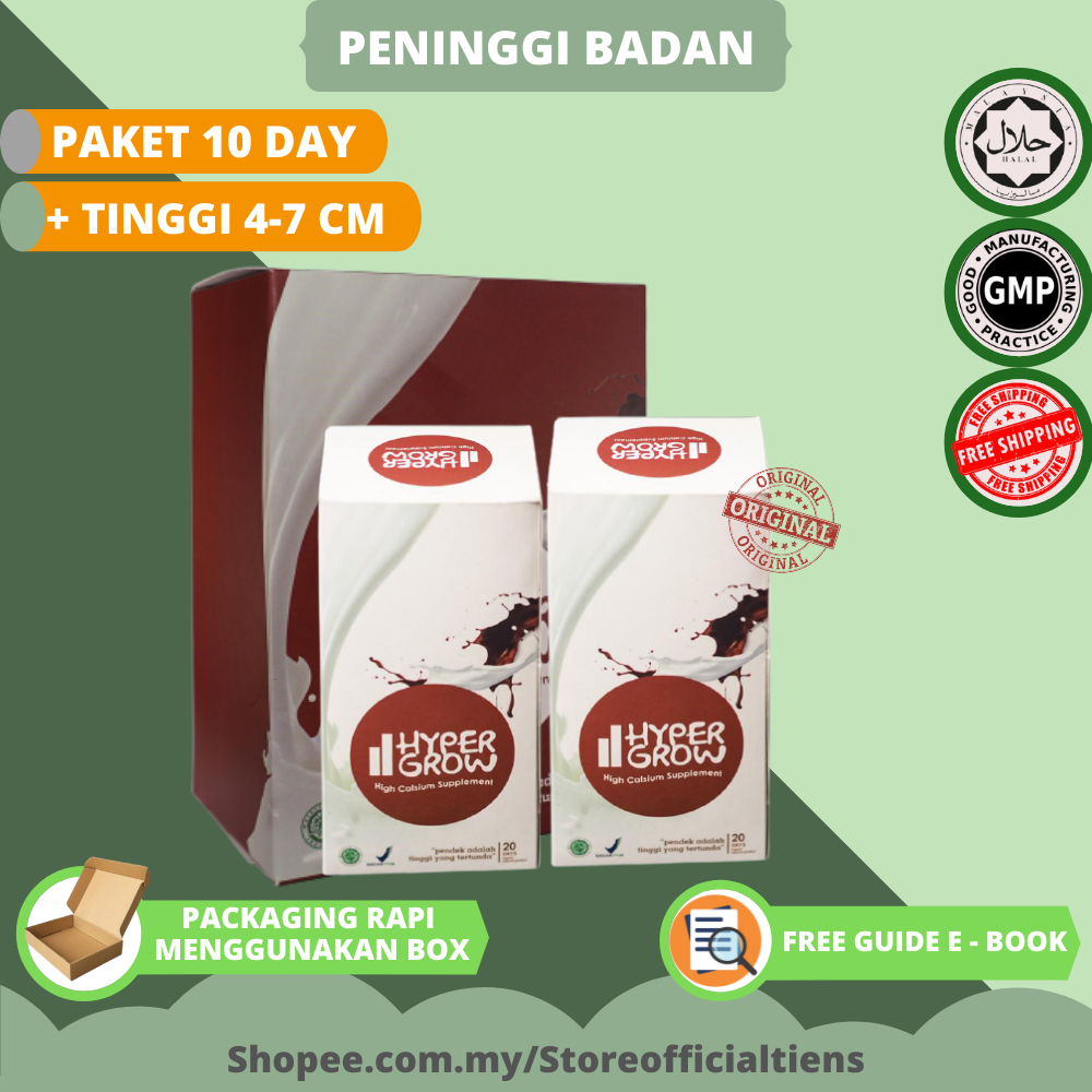 HYPER GROW UP TAMBAH TINGGI HERBAL Original Growth supplement Susu ...