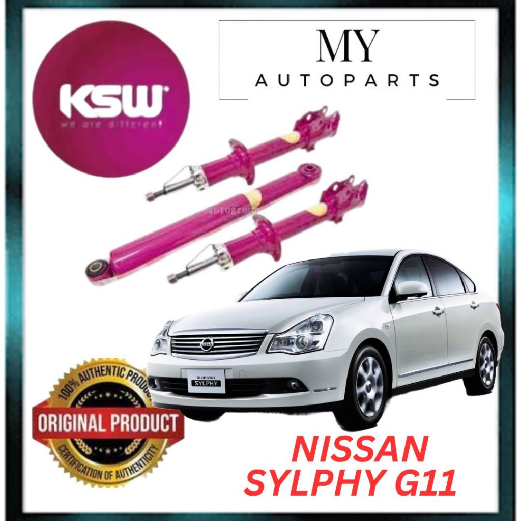 NISSAN SYLPHY G11 - KSW (GAS) Shock Absorber FRONT & REAR (18Months Warranty) | Shopee Malaysia