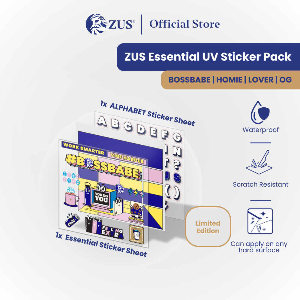 ZUS Essential UV Sticker Pack (1's) | Shopee Malaysia