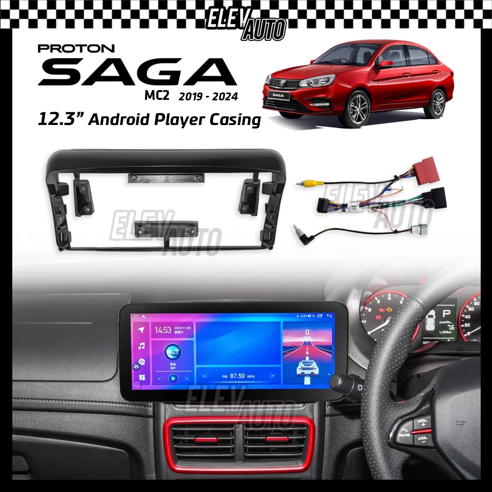 Proton Saga MC2 2019 - 2024 New 12.3" BBA Casing Android Installation ...