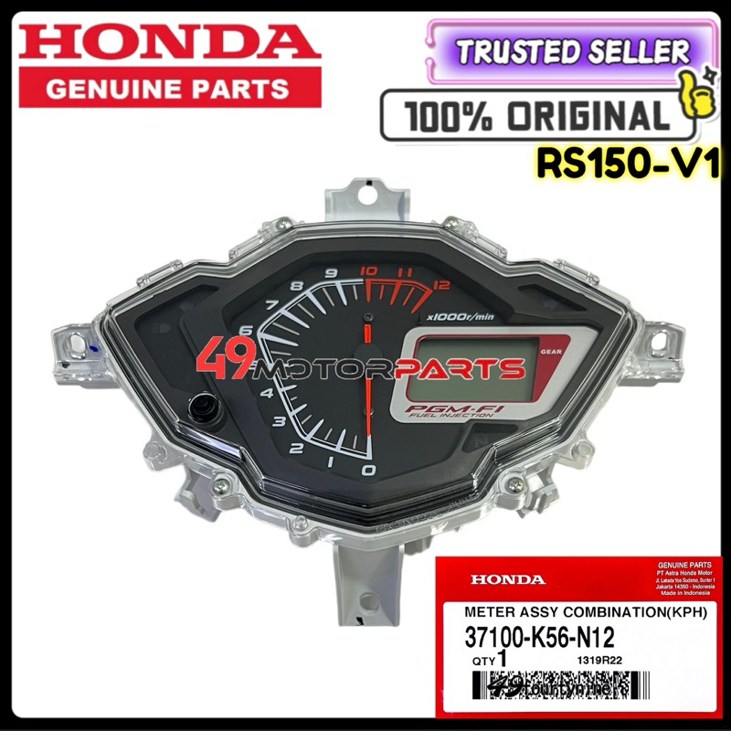 100% ORIGINAL RS150 V1 METER ASSY SPEEDOMETER 37100-K56-N12 37100-K56 ...