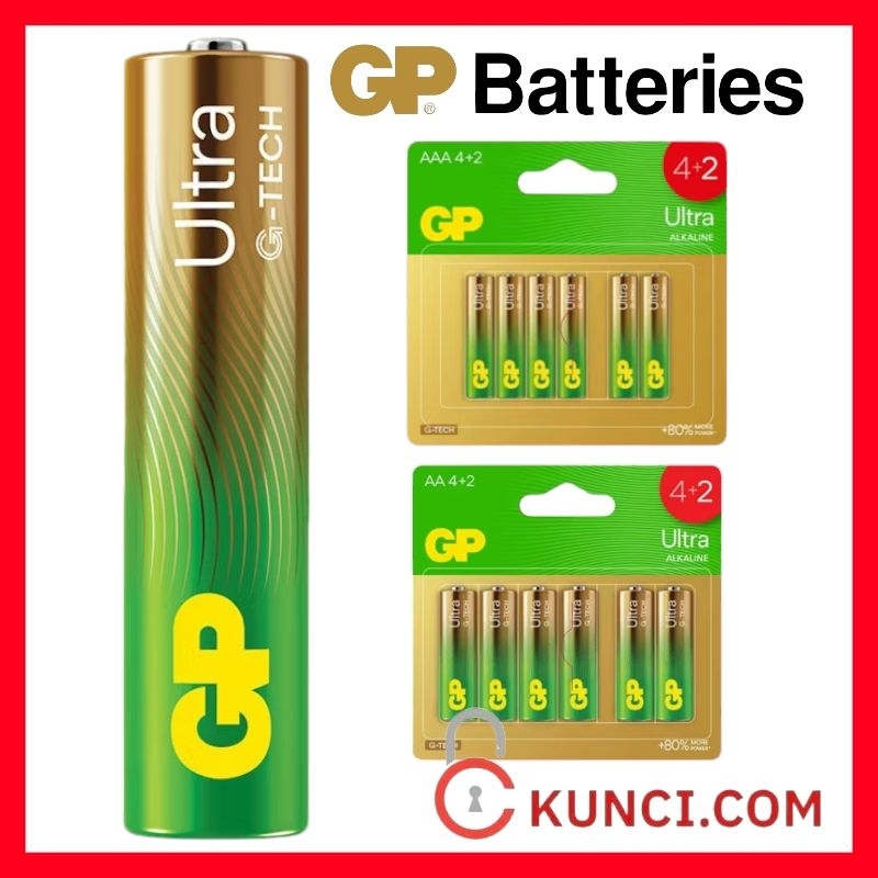 (EXPIRED 2034)ORIGINAL GP ALKALINE BATTERY AA/AAA 4+2PCS | Shopee Malaysia