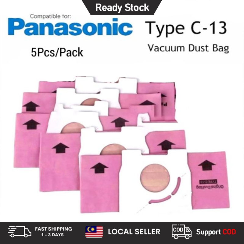 10pcs Panasonic Vacuum Dust Bag Universal Replace Vacuum Cleaner Dust ...