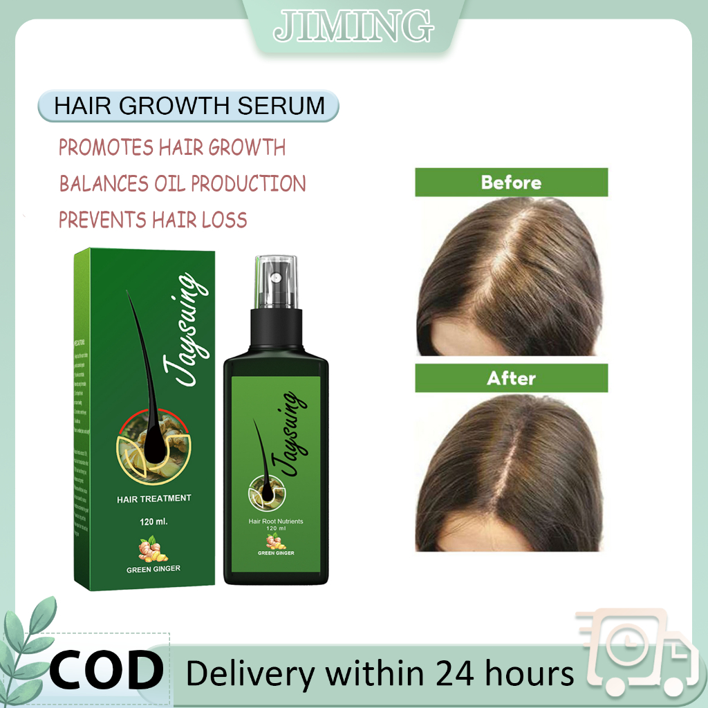 Jaysuing Green Ginger Hair Growth Spray Serum Natural Anti Hair Loss