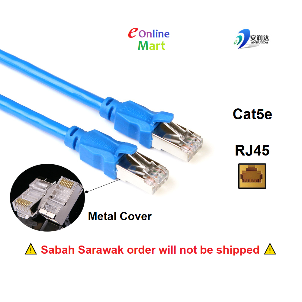 Cat5e 100Mbps RJ45 Ethernet Cable · Network Cable · LAN Cable | Shopee ...