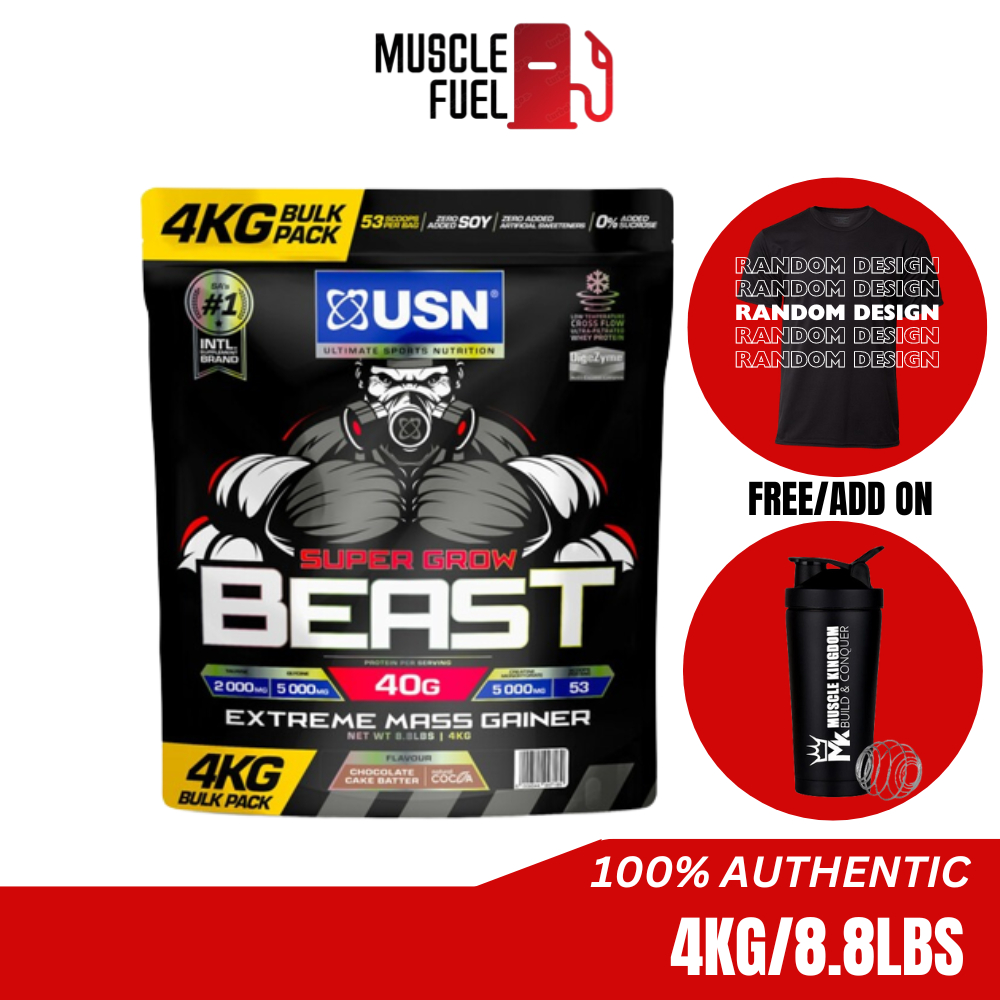 USN Super Grow Beast Extreme Mass Gainer (4KG) | Shopee Malaysia