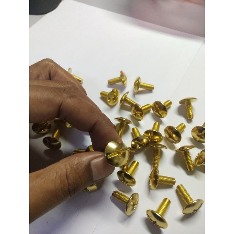 5biji Skru GOLD LC135 Skru Dada Monorack Cover Rantai No. Plate LC135 ...