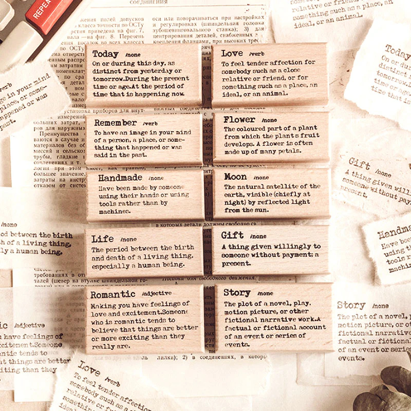 English Dictionary Series - Rubber Stamps | Shopee Malaysia