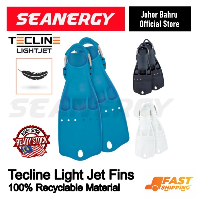 TECLINE Light Jet Fins Flippers for Scuba Diving Technical Diving ...