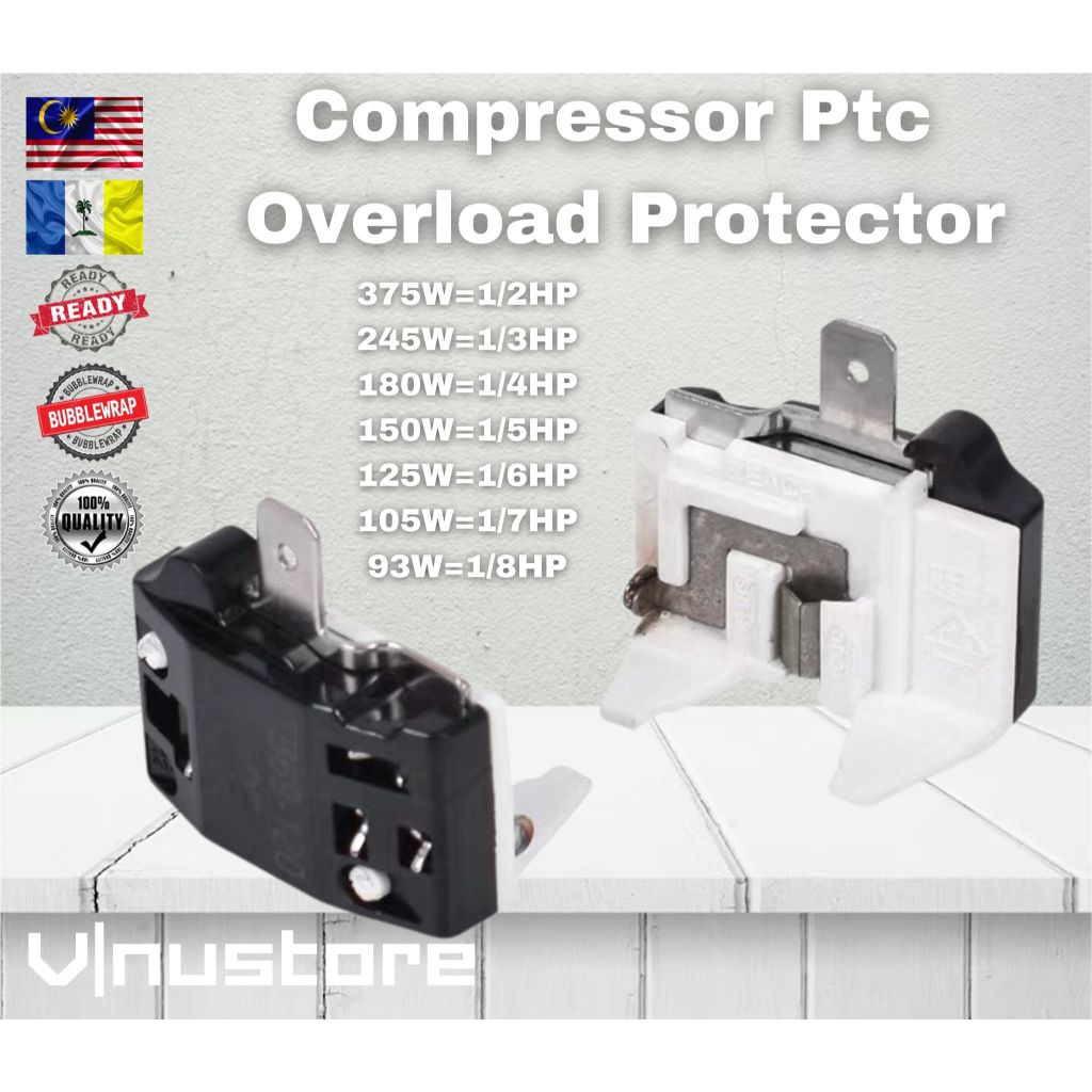 Universal Heavy Duty Refrigerator Compressor Ptc Overload Protector Fridge Freezer Switch 4TM ...