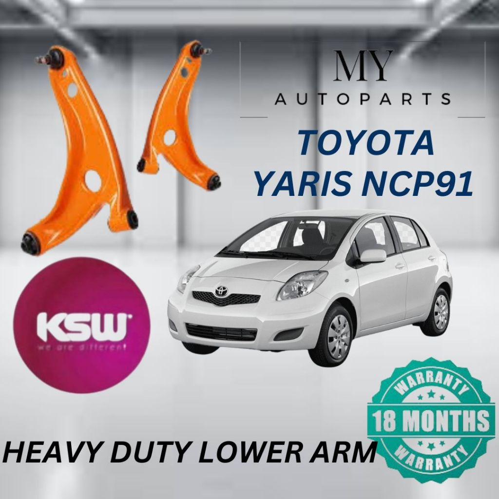 TOYOTA YARIS NCP91 - KSW HEAVY DUTY CONTROL/LOWER ARM LEFT & RIGHT ...
