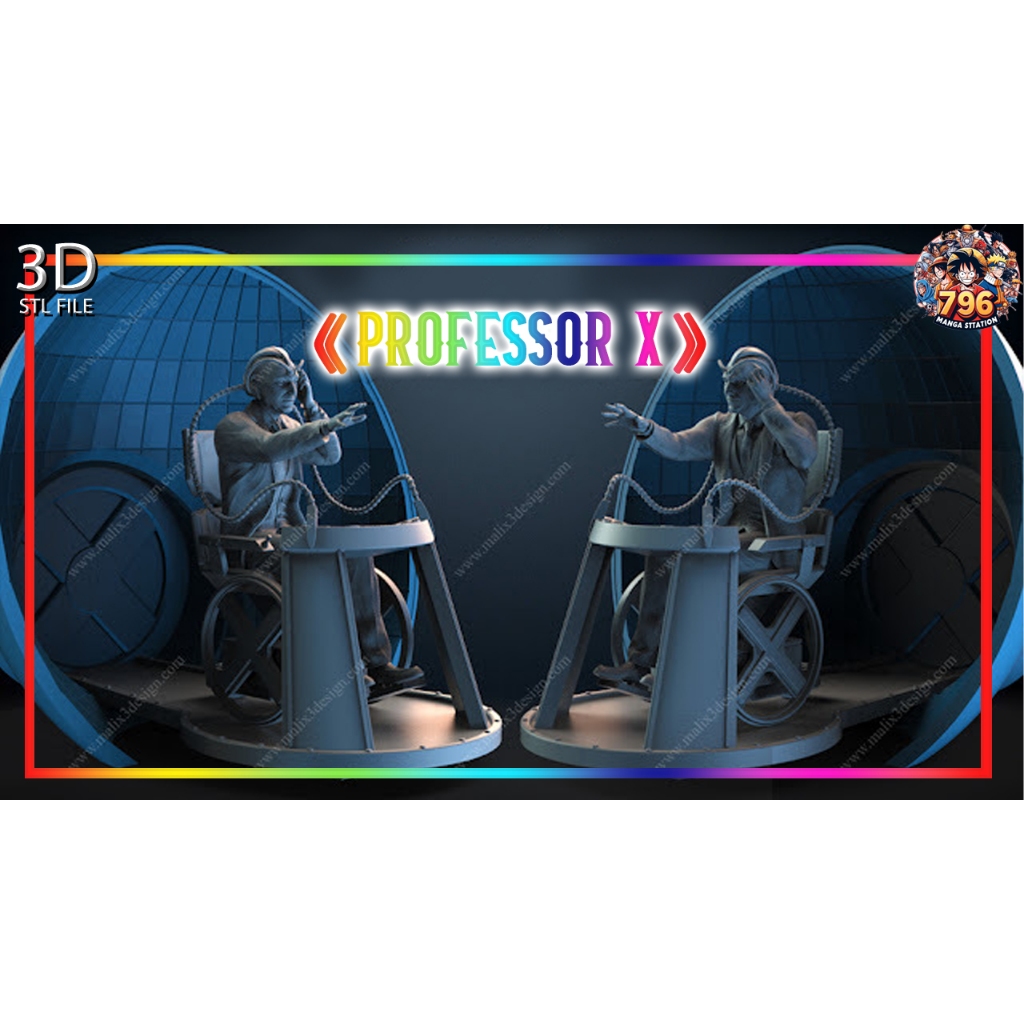PROFESSOR X 》3D STL File for PLA ABS Filament and Resin 3D Printer 330 ...