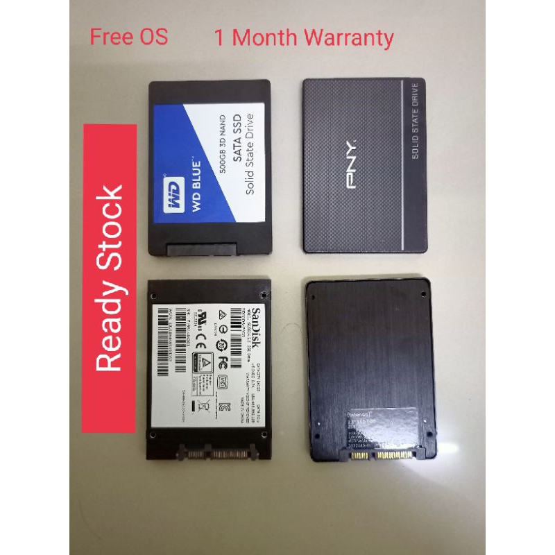 (Used) SSD 32GB 120GB 128GB 240GB 256GB 480GB 500GB 1TB free Windows 10 ...