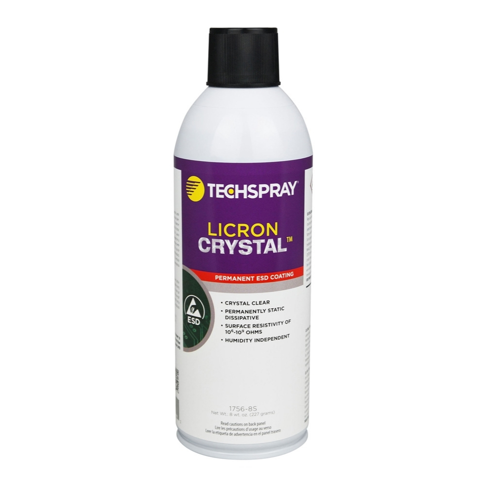 Techspray 1756-8S Licron Crystal ESD Safe Coating Permanent Clear ESD ...