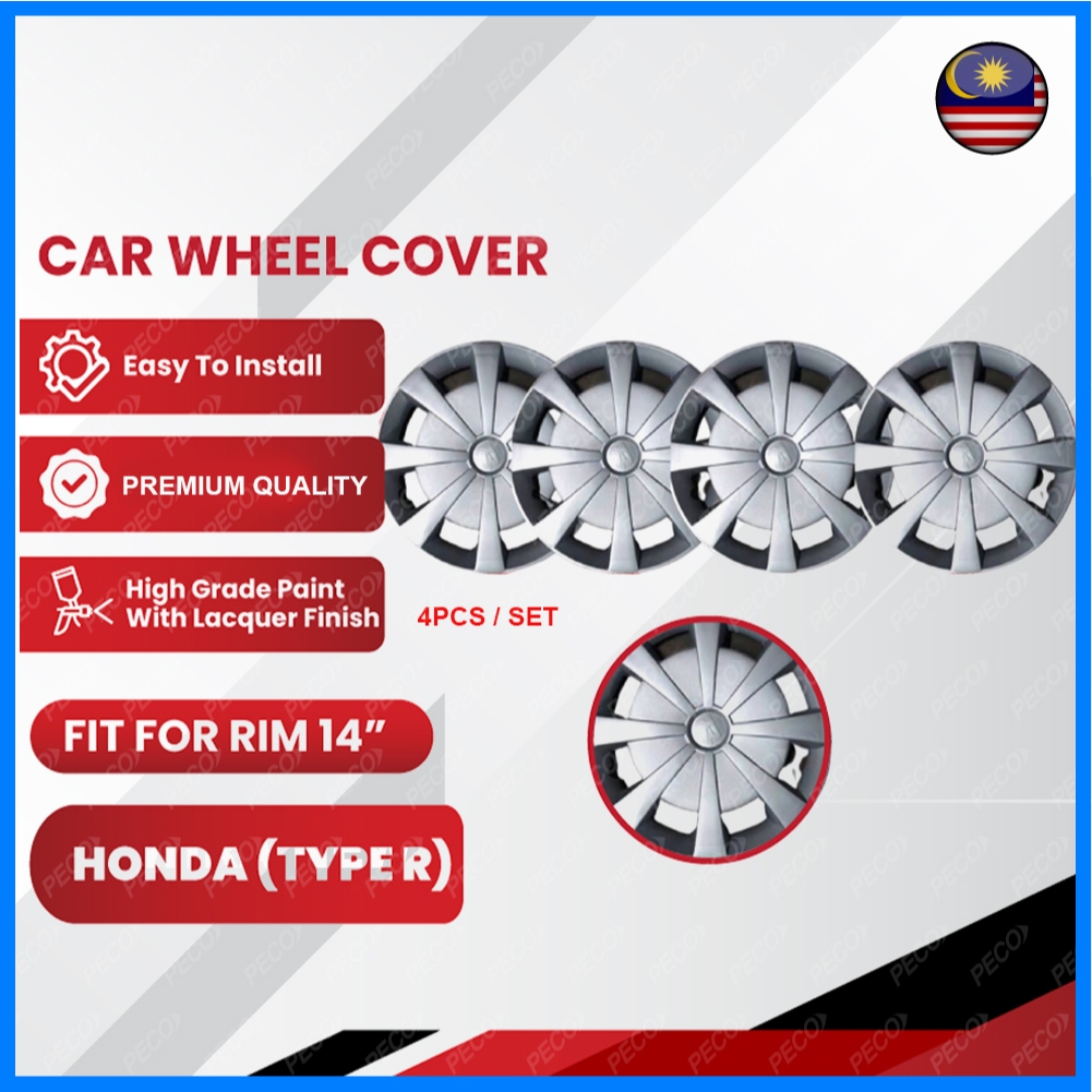(4pcs) 12" 13" 14" Car Wheel Cover Tyre Center Hub Cap Rim (Tayar ...