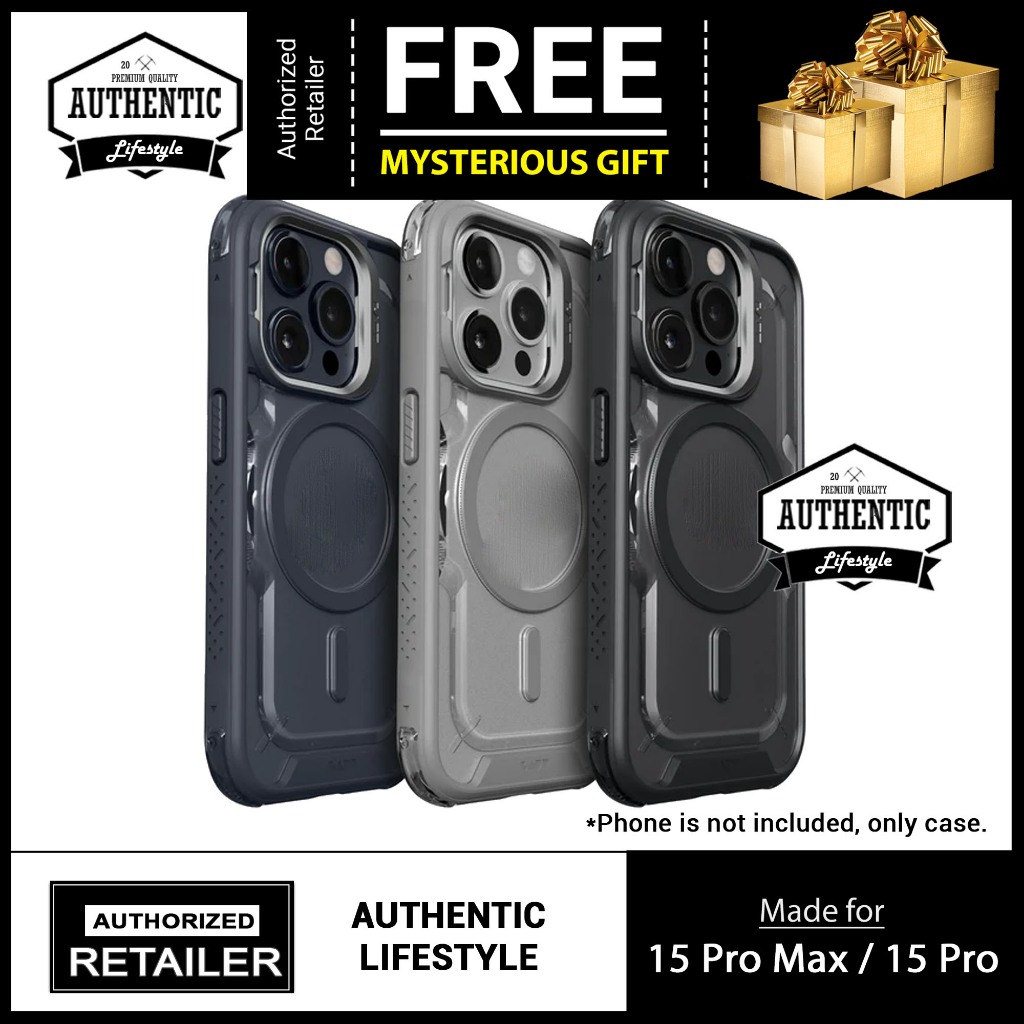 [ 15 Pro Max / 15 Pro ] Laut Crystal Matter Case -Build-in Metal Ring ...