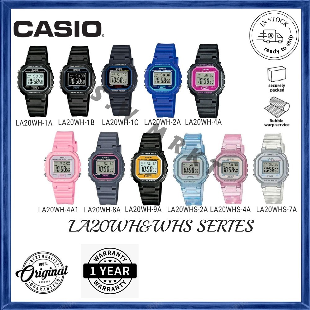 Casio LA-20WH / LA-20WHS Series Digital (Kids Watch) | Shopee Malaysia