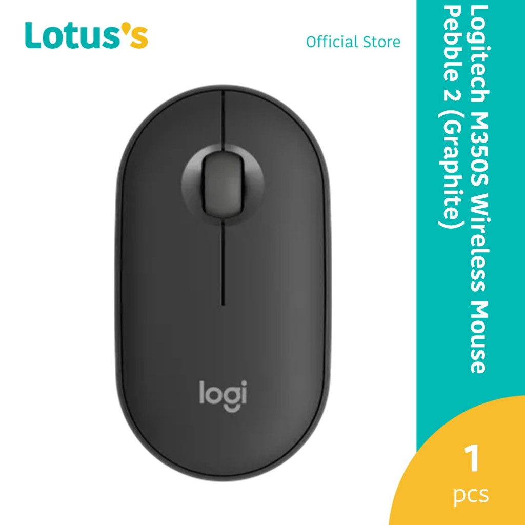 Logitech M350S Wireless Mouse Pebble 2 (Graphite) | Shopee Malaysia