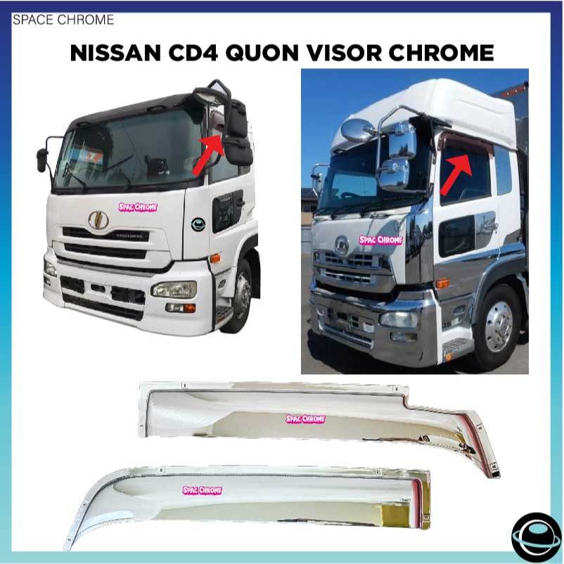 NISSAN CD4 QUON VISOR CHROME HIGH QUALITY 1 SET | Shopee Malaysia