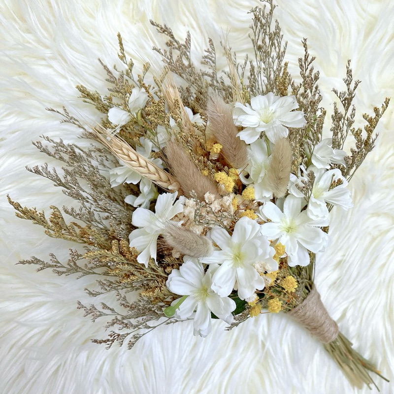 Bunga Tangan Pengantin Tunang Akad Wedding Bouquet Kering/Dried Flower ...