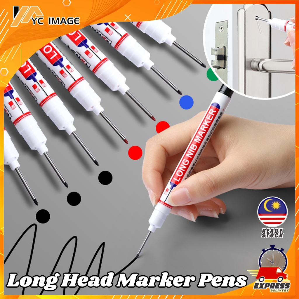 Long Head Marker Pens Bathroom Woodworking Decoration Multi - Purpose ...