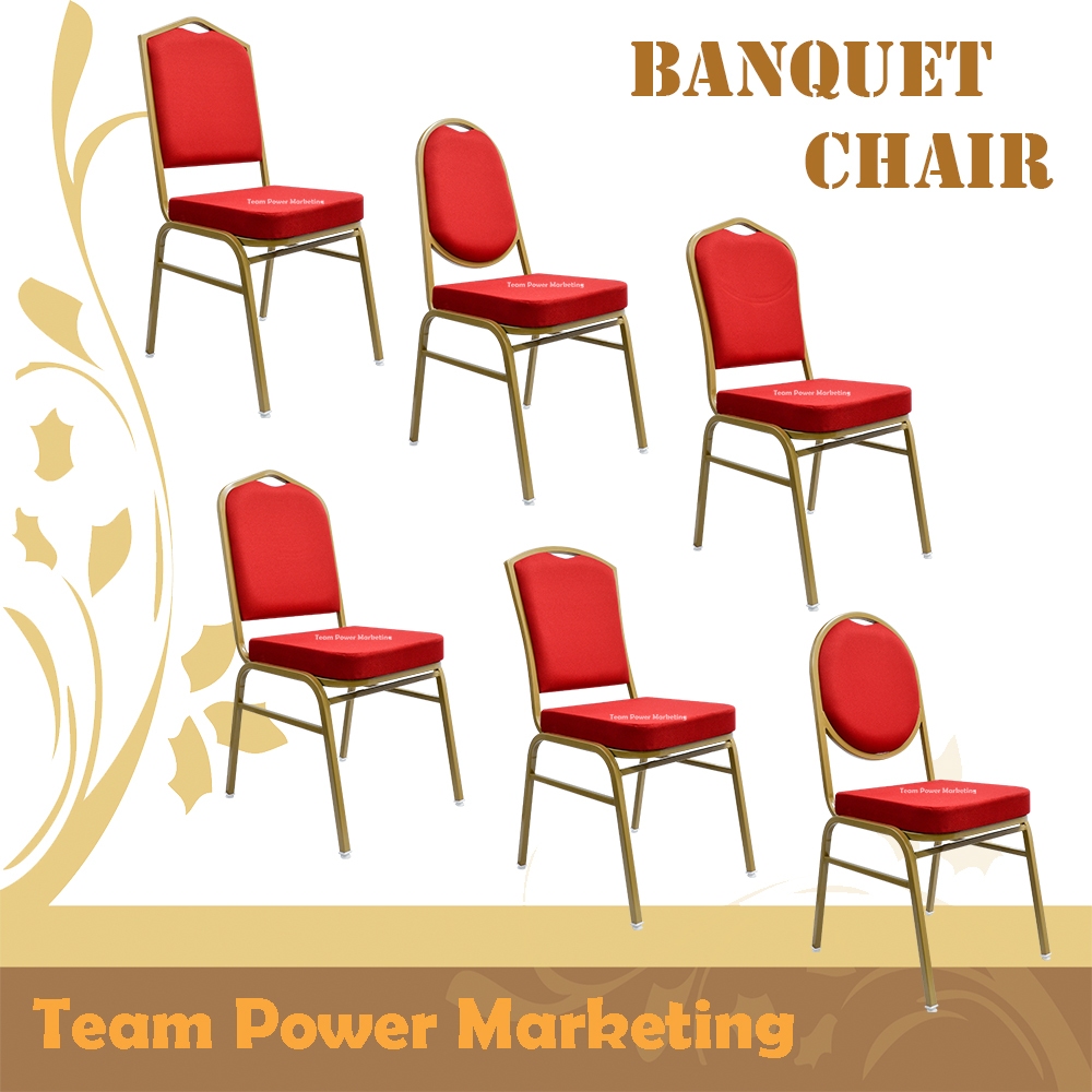 Banquet Chair/ Kerusi Banquet / Kerusi Jamuan (Gold/ Silver / Black ...