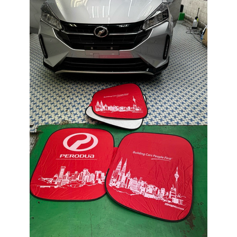 Perodua Car Sunshade Wind Screen Foldable Car Front Sun Block [Car ...