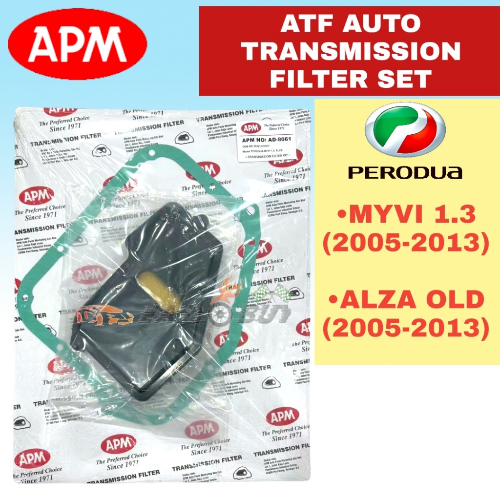 ORIGINAL APM ATF Auto Transmission Filter Set - PERODUA MYVI 1.3 (2005 ...