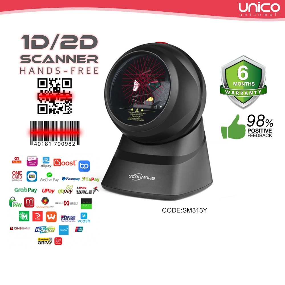 Desktop 1D/2D Barcode Scanners | Shopee Malaysia