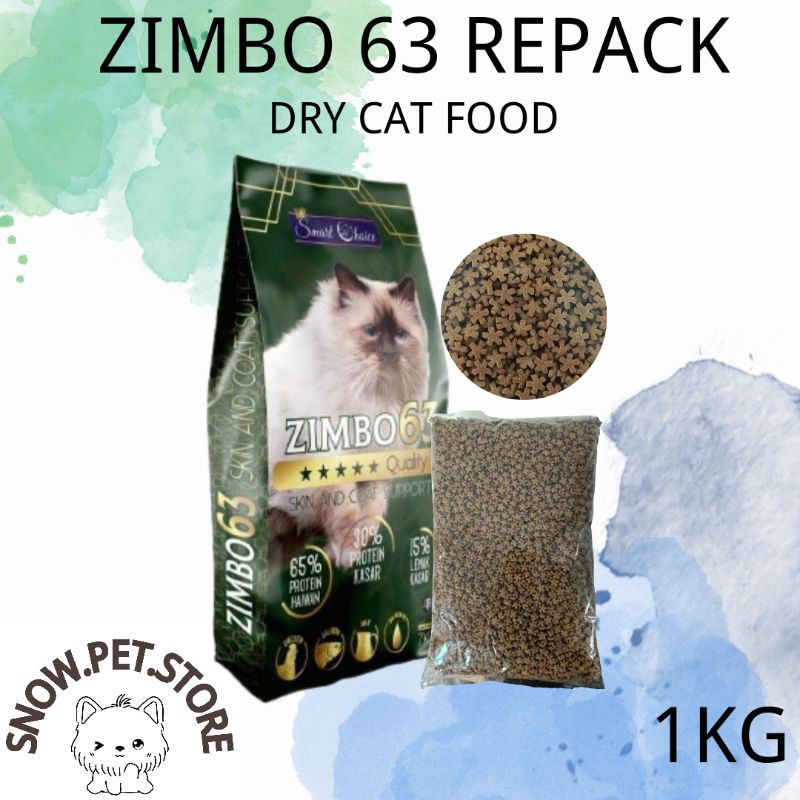 ZIMBO 63 CAT FOOD (REPACK 1KG) | Shopee Malaysia
