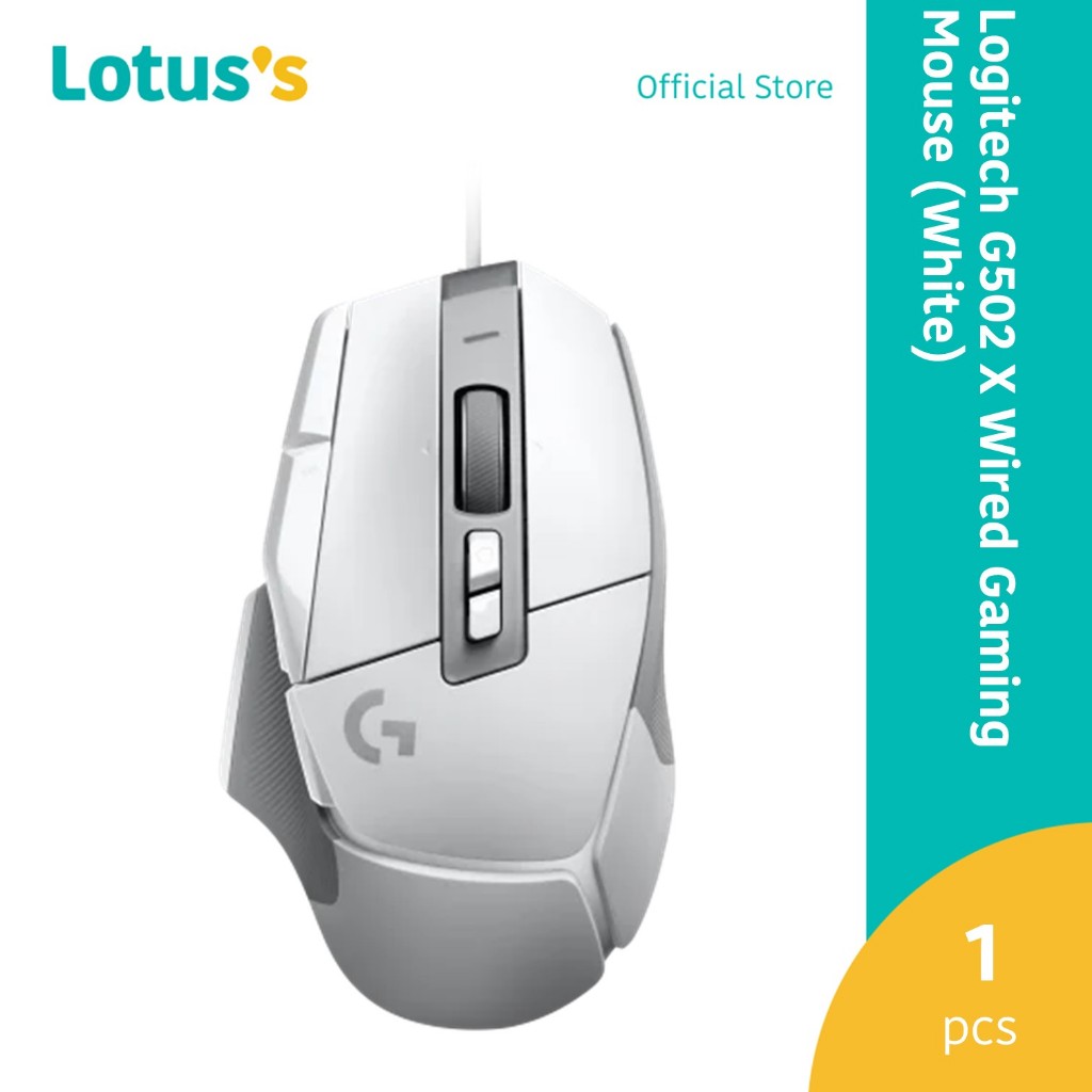 Logitech G502 X Wired Gaming Mouse (White) | Shopee Malaysia