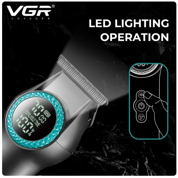 VGR V-990 Professional Hair Cordless Trimmer 8000 RPM | Shopee Malaysia