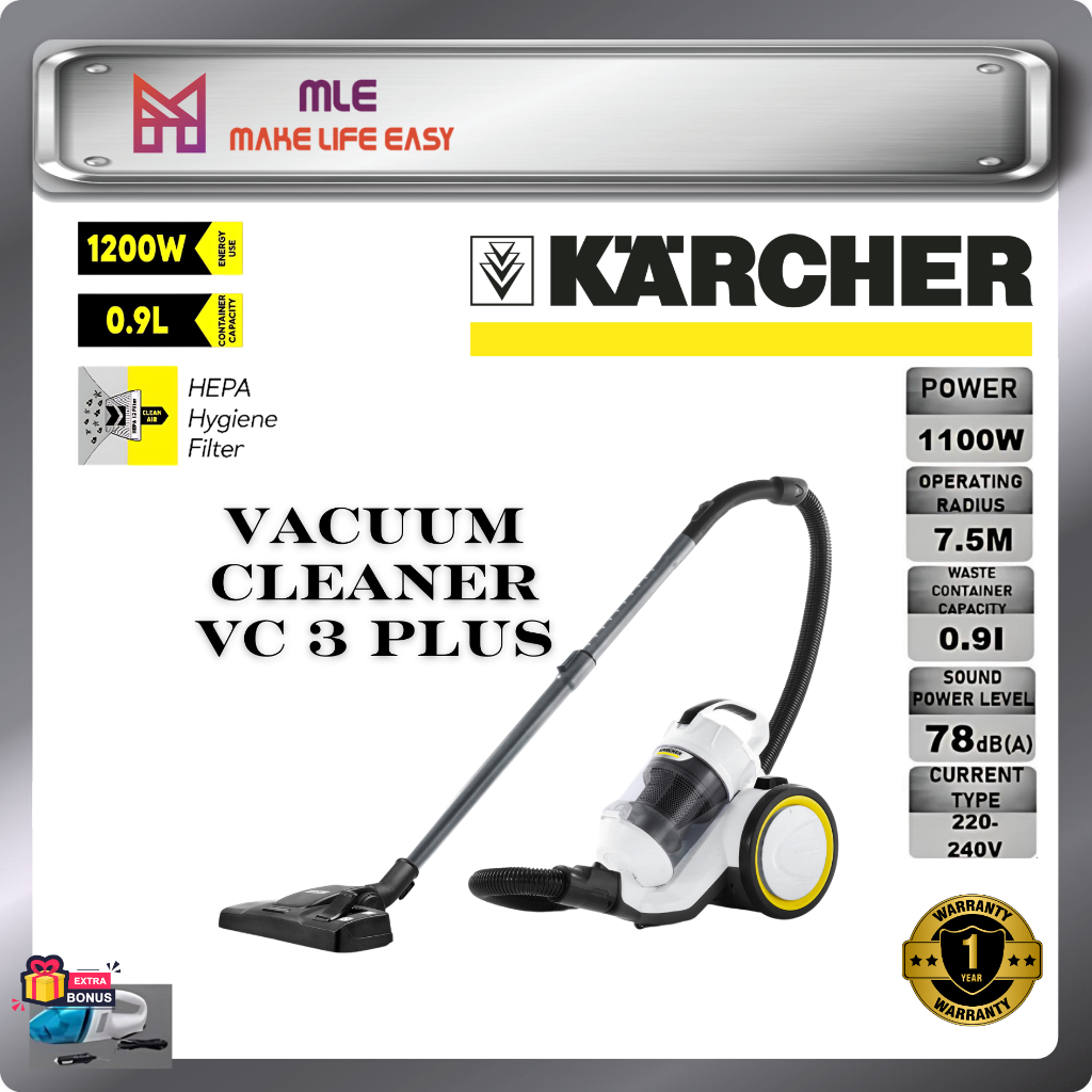 KARCHER VACUUM CLEANER VC3 Plus | Shopee Malaysia